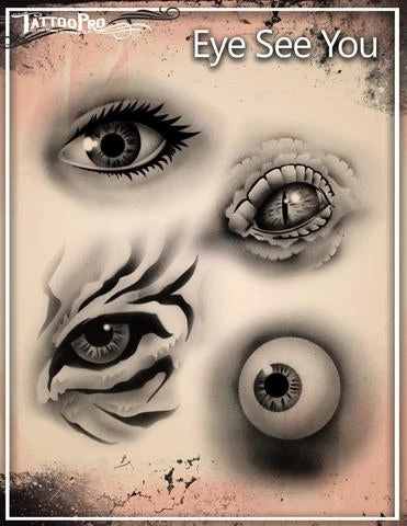 Shop ProAiir Wiser's Tattoo Pro Stencils Wiser's Eye See You Tattoo Pro ...